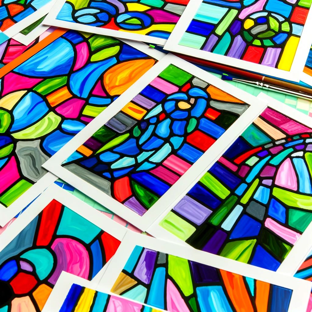 Introduction to Stained Glass-Inspired Acrylic Painting - Artist Corner